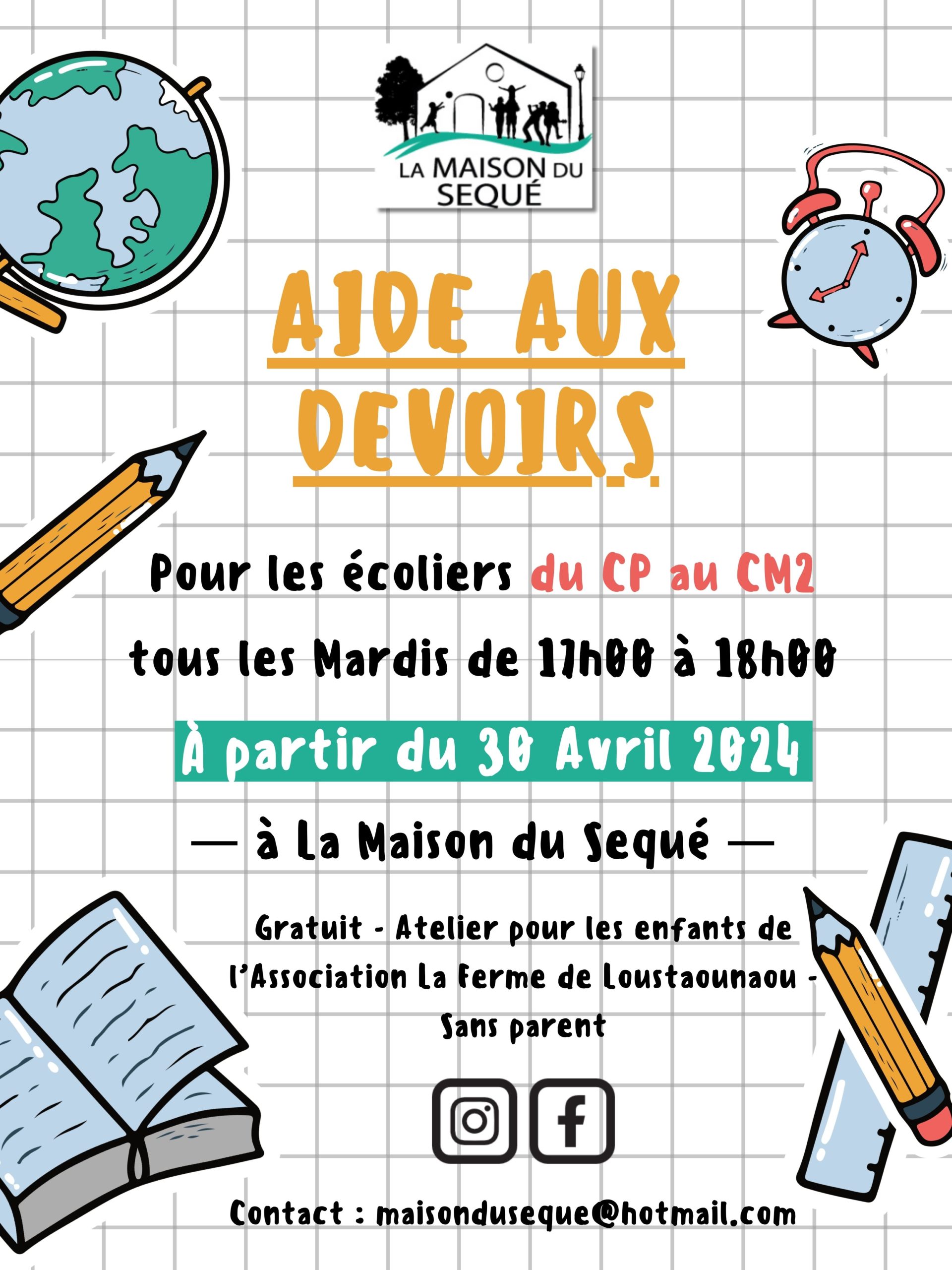 Aide aux devoirs au Sequé - La Maison du Sequé